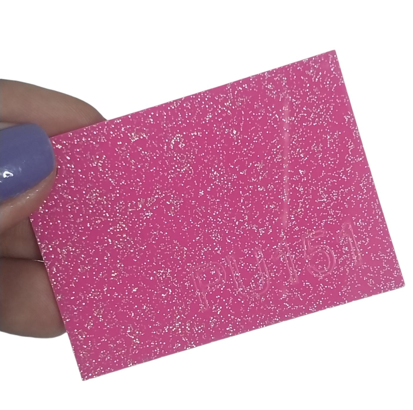 Chapa Purpurina Rosa Fluor PU151 57cm X 34.5cm X 2mm | Clcrilacrilicos